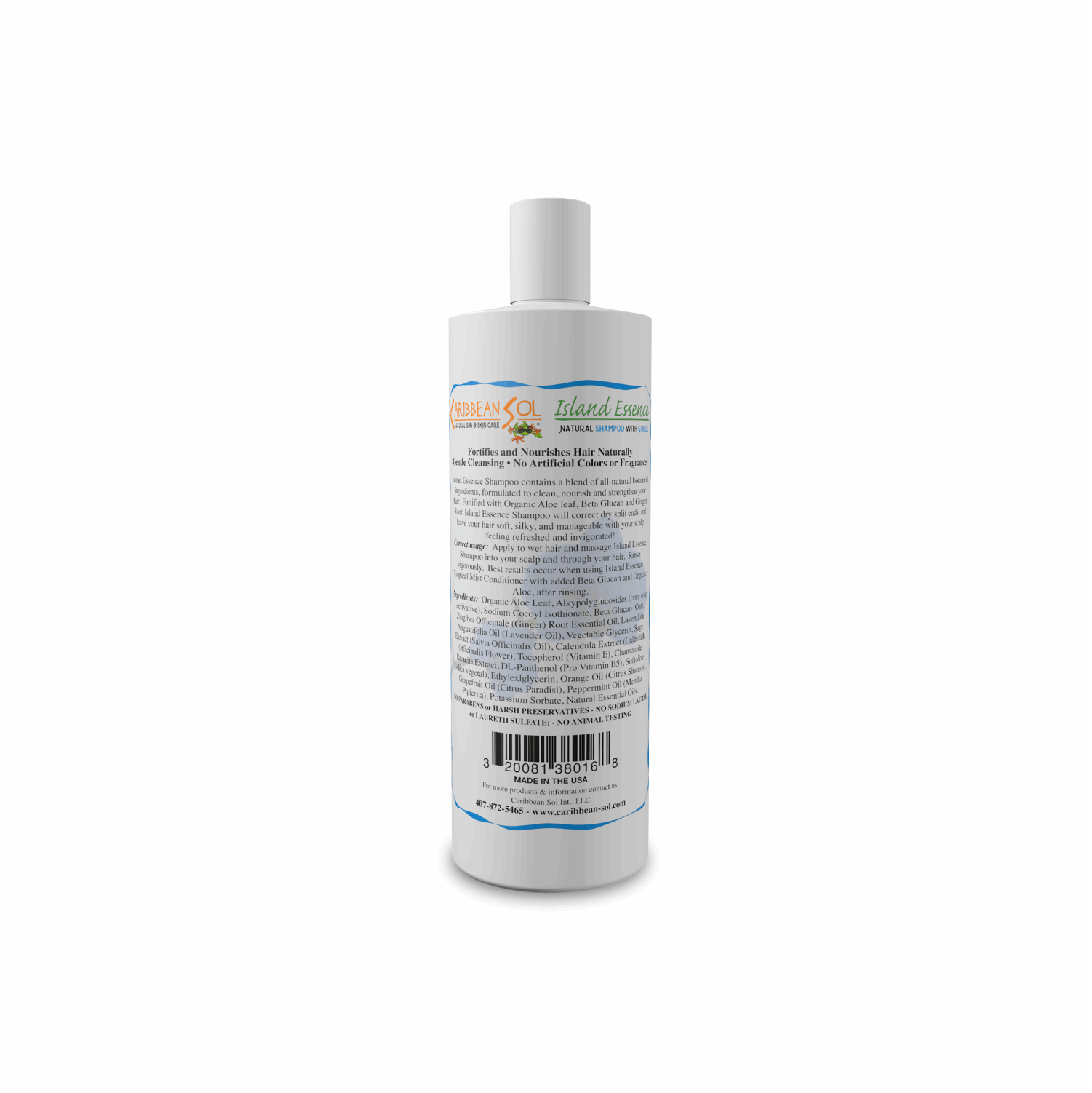 Island Essence Natural Shampoo with Ginger | Caribbean Sol ...